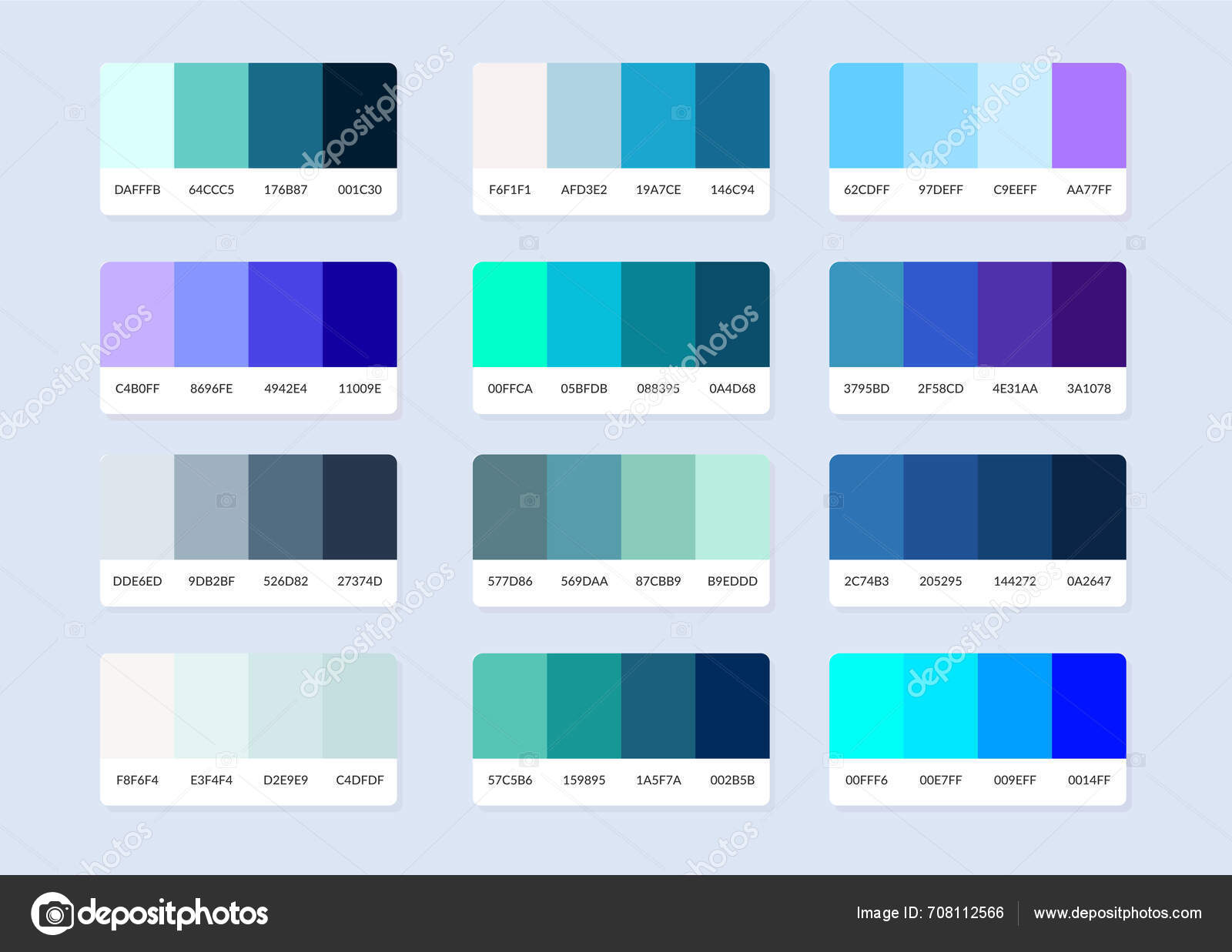 Sampel Katalog Palet Warna Pantone Dalam Rgb Hex Vektor Stok oleh ...