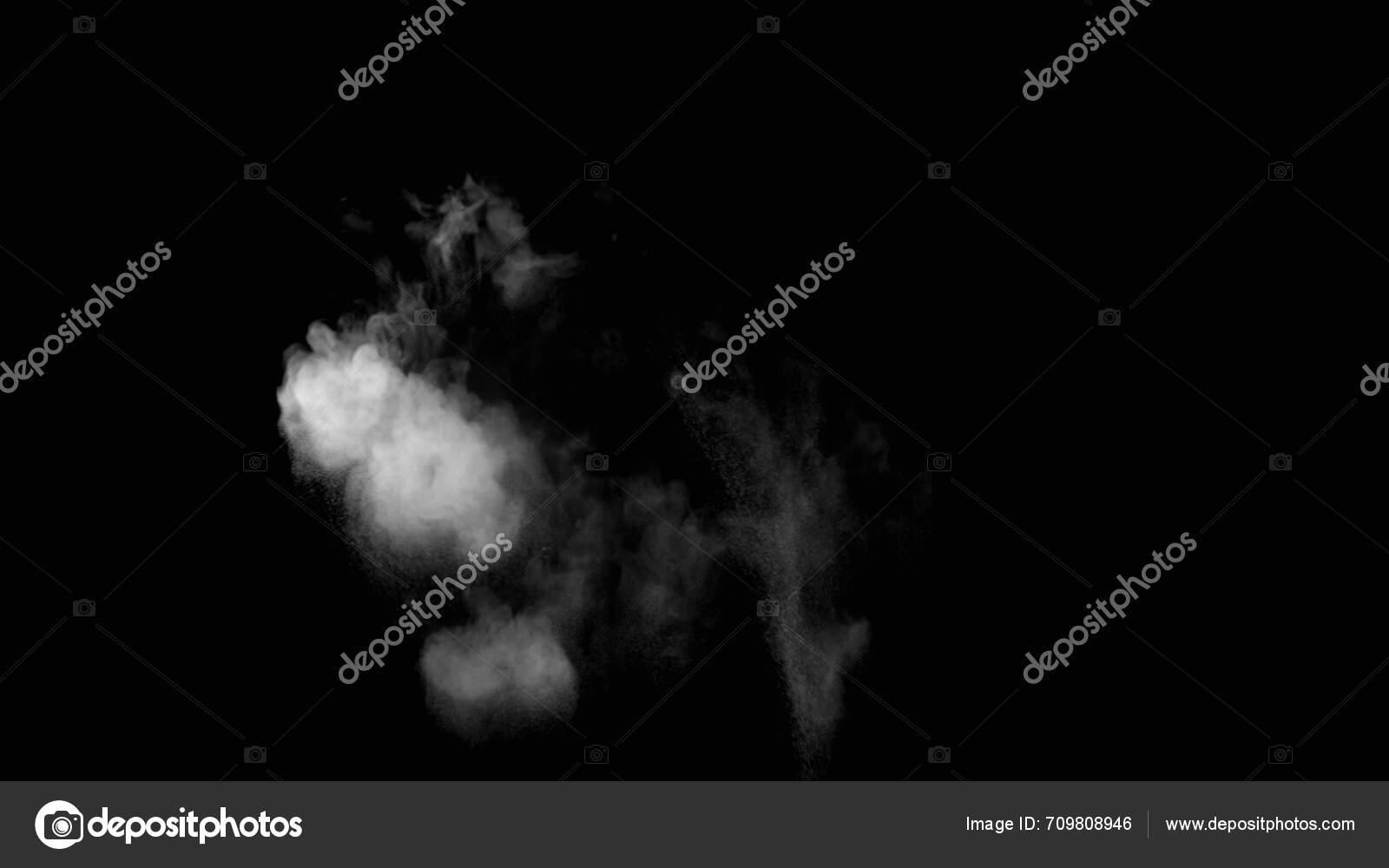 Bullet Shoot Smoke Dust Smoke Particles — Stock Photo ...