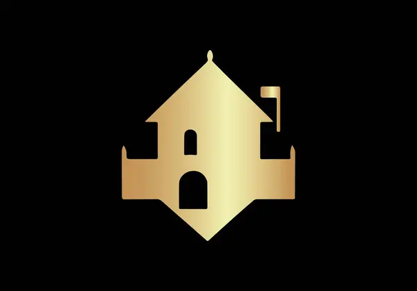 Gold house logo Vector Images | Depositphotos