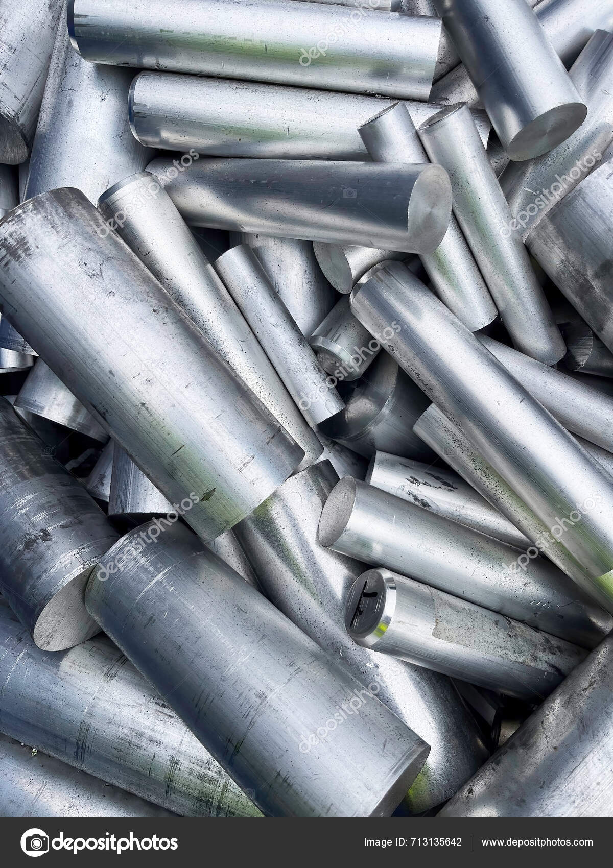 Chatarra Residuos Aluminio Proceso Fabricación Foto Alta Calidad — Foto ...