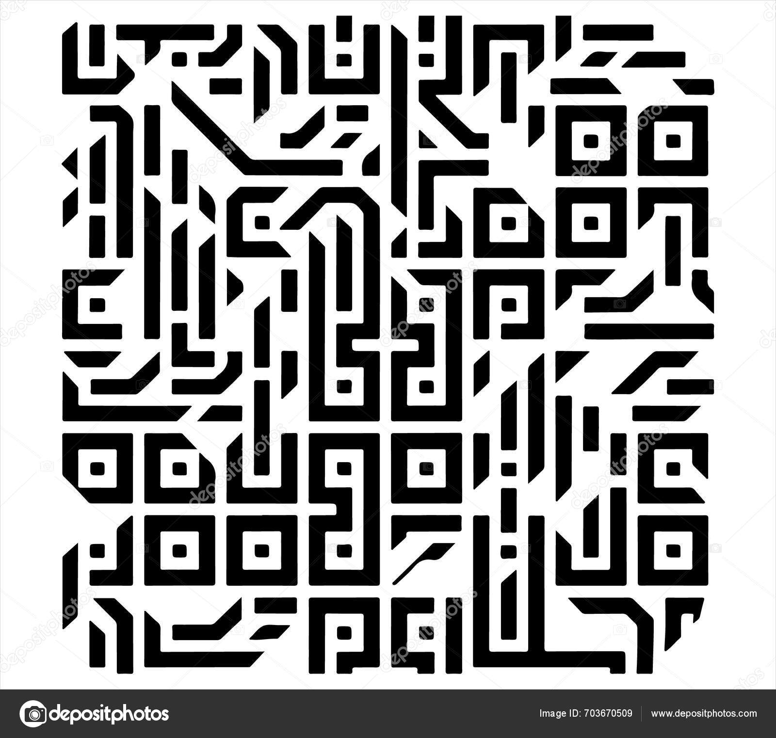 Square Grid Pattern Vector Design White Background Illustration Stock ...