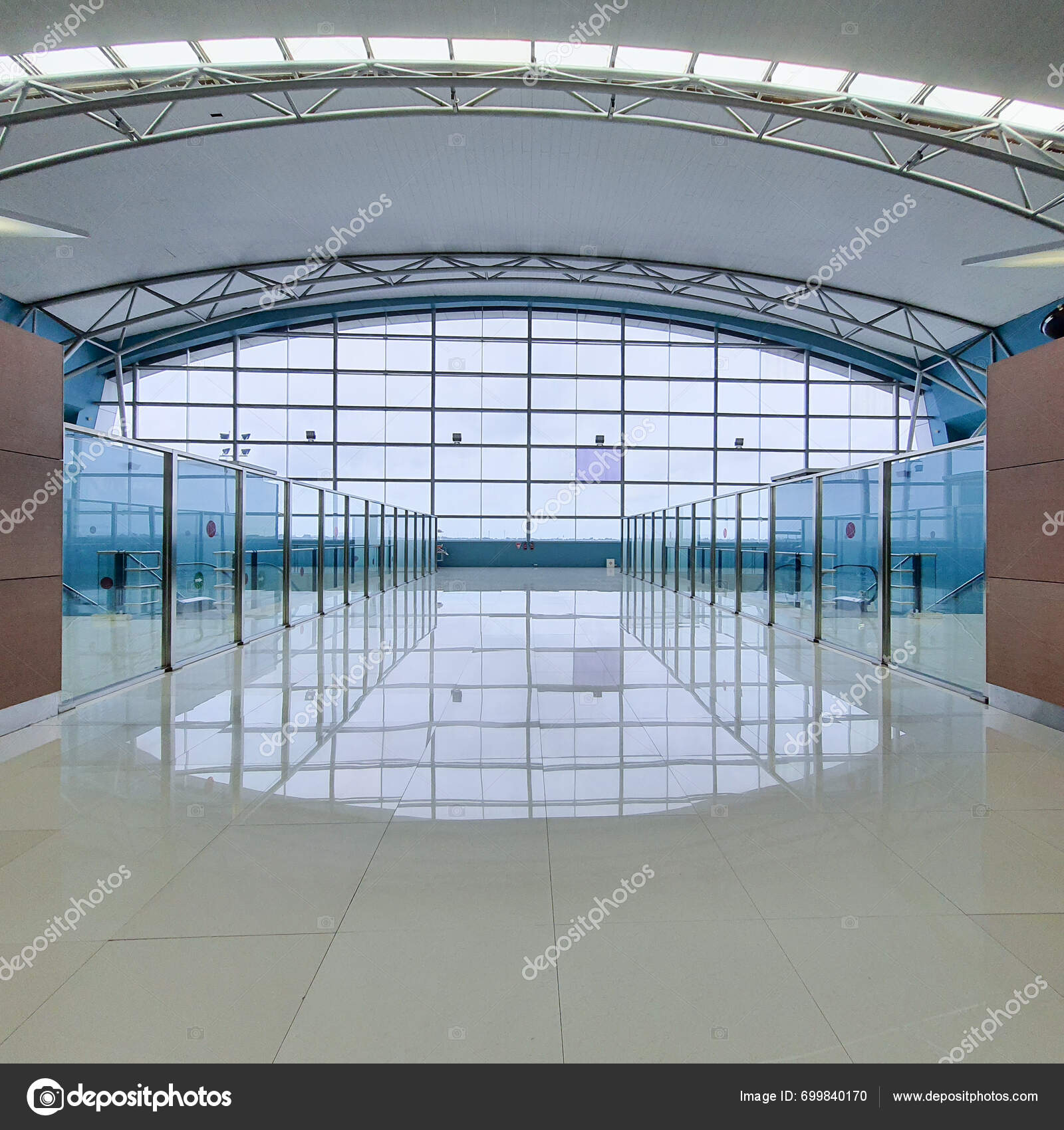 Jakarta Dec 2022 Huge Glass Window Terminal Soekarno Hatta ...