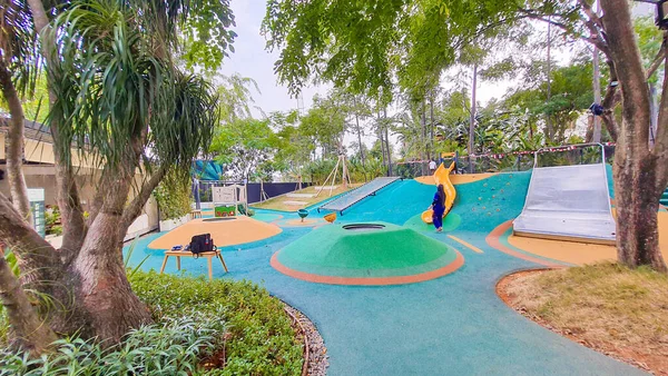 Jakarta Indonesia August 2023 Outdoor Playground Urban Forest Cipete ...
