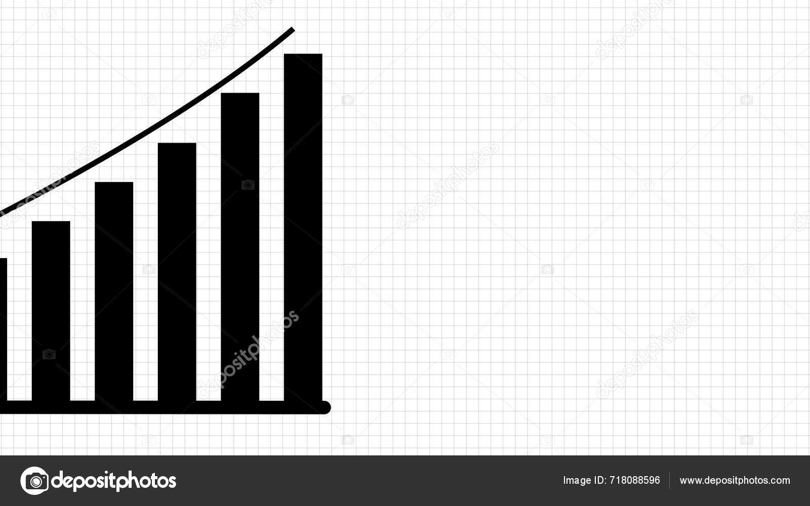 Black Graph Bar Icon White Background — Stock Photo © Think_About_Life ...