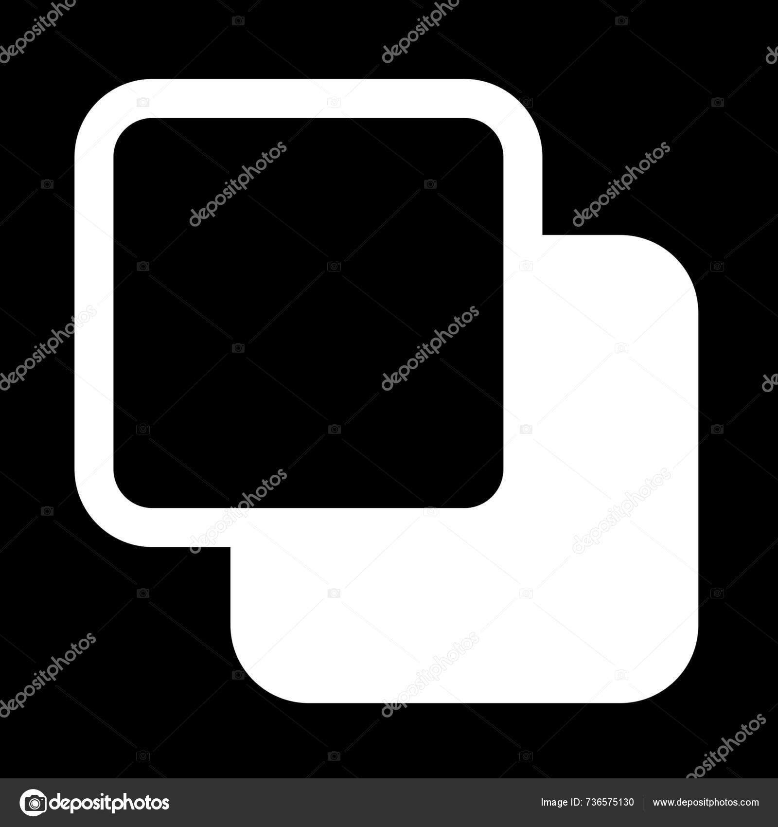 Minimalist Design Featuring Two Overlapping Squares One Black One White ...