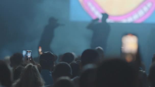 Artist Rapping Stage Performance Mid Shot — Stock Video © barselona ...