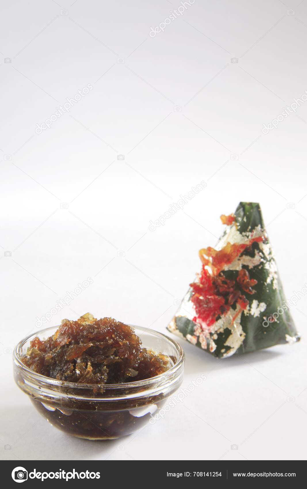 Gulkand Gilouri Pan Folded Betel Leaves White Background — Stock Photo ...