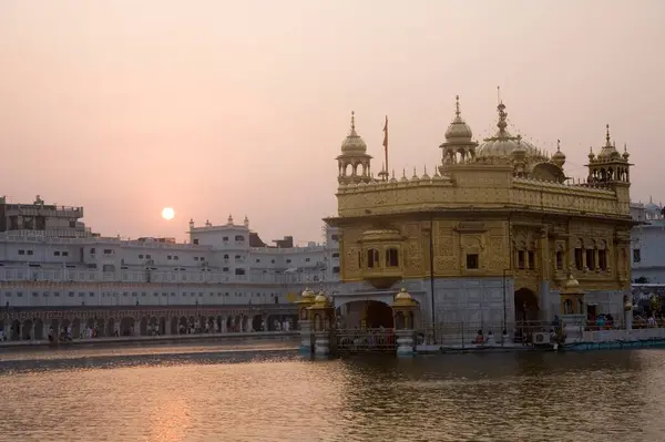 Illuminated Golden Temple Also Known Harimandir Granth Sahib Sacred ...