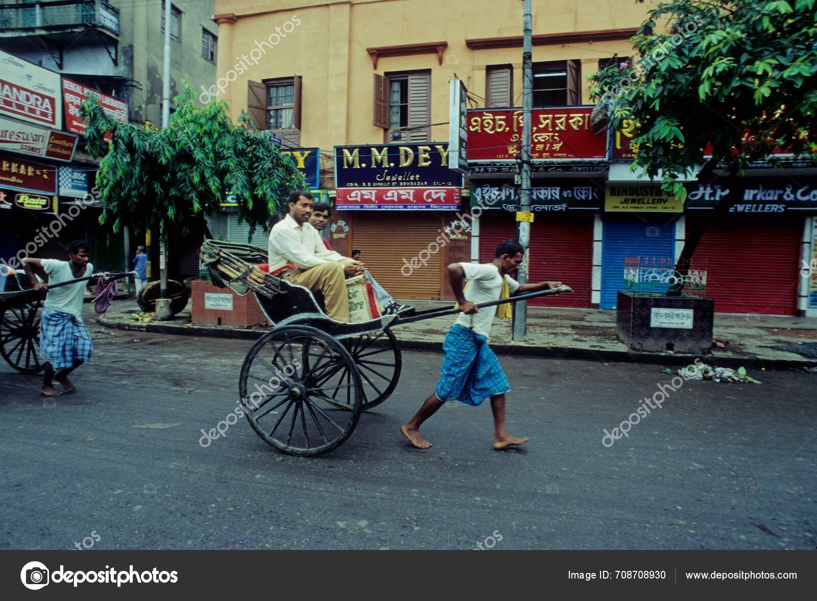 Hand Rickshaw Calcutta West Bengal India — Stock Editorial Photo © xyz ...