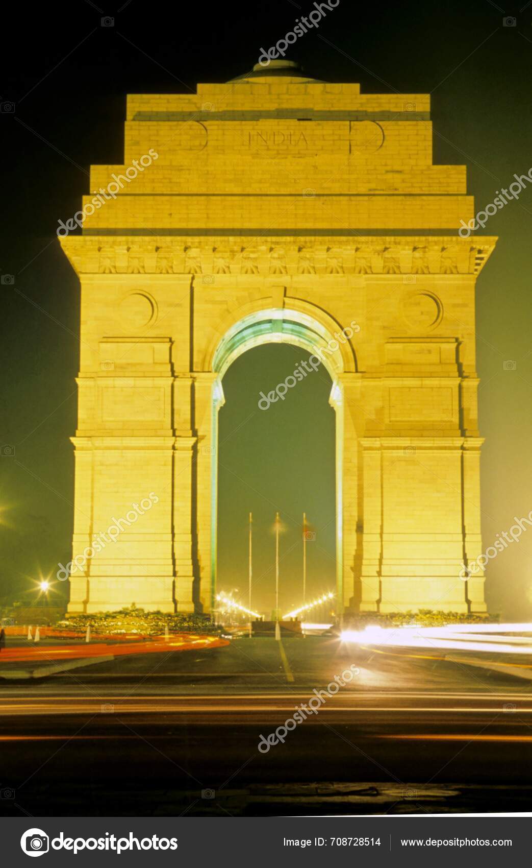 India Gate Delhi India — Stock Photo © xyz fotos #708728514