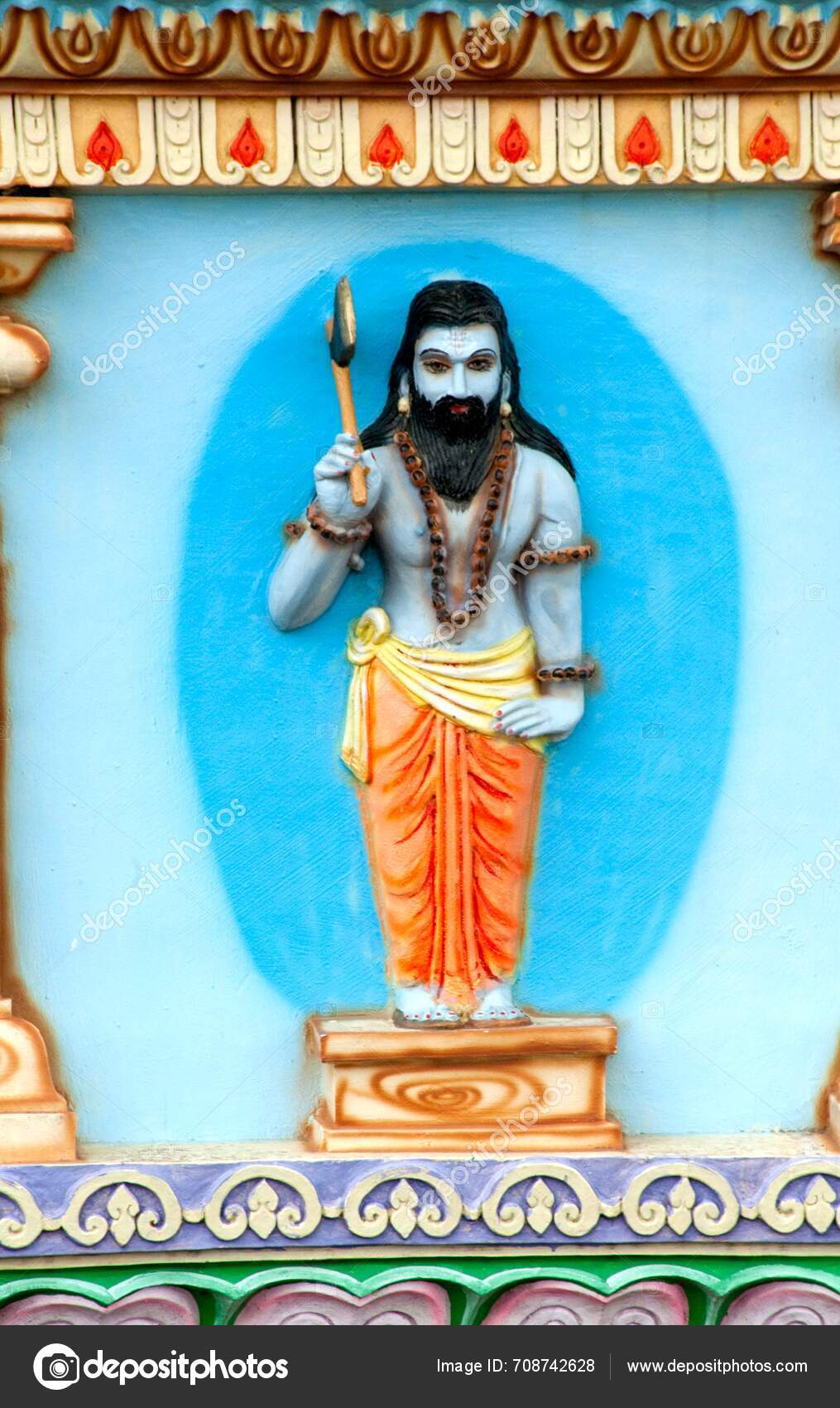 Dashavtar Vishnus Incarnation Parshuram Wall Yamai Mandir Aundh Satara ...