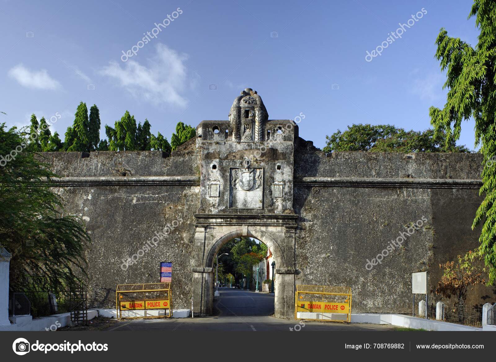 Moti Daman Fort Union Territory — Stock Photo © xyz fotos #708769882