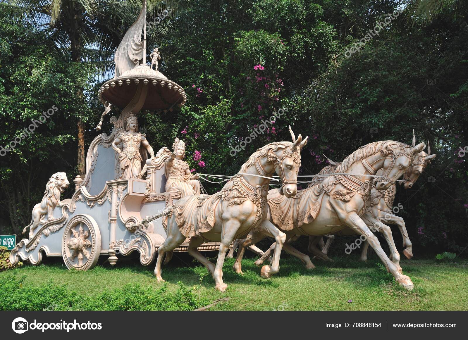 Lord Krishna Arjuna Chariot India — Stock Editorial Photo © xyz fotos ...
