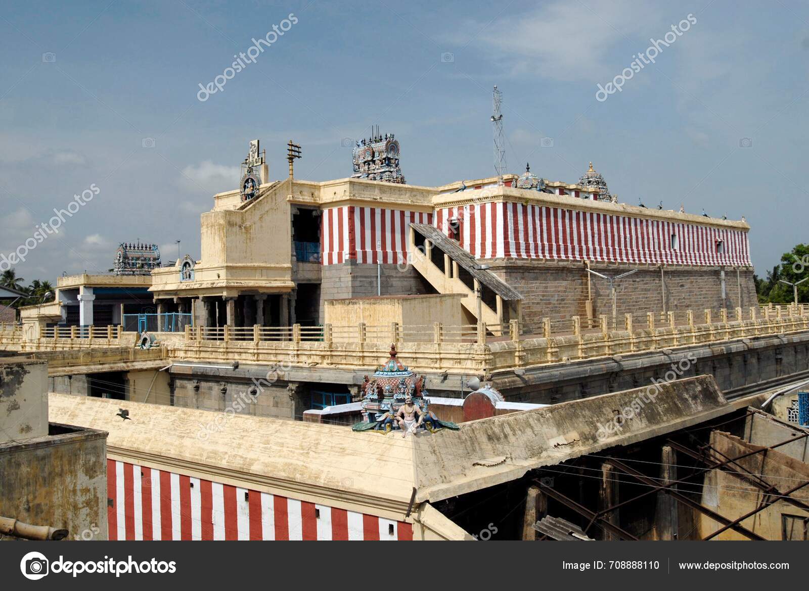 Northern Side View Swaminatha Swami Temple Swamimalai Tamil Nadu India ...