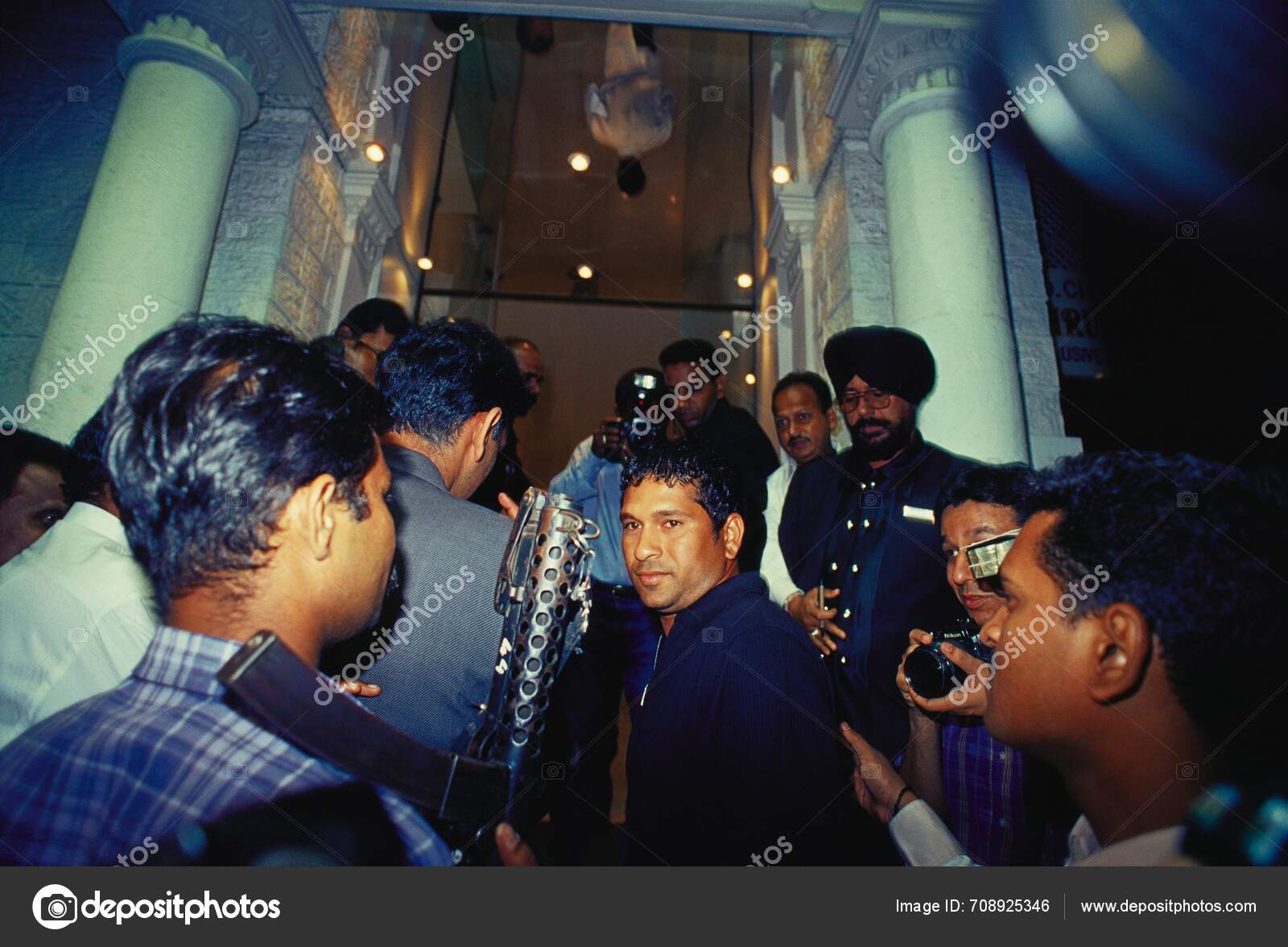 Indian Cricketer Sachin Tendulkar His Restaurant Tendulkars — Stock ...
