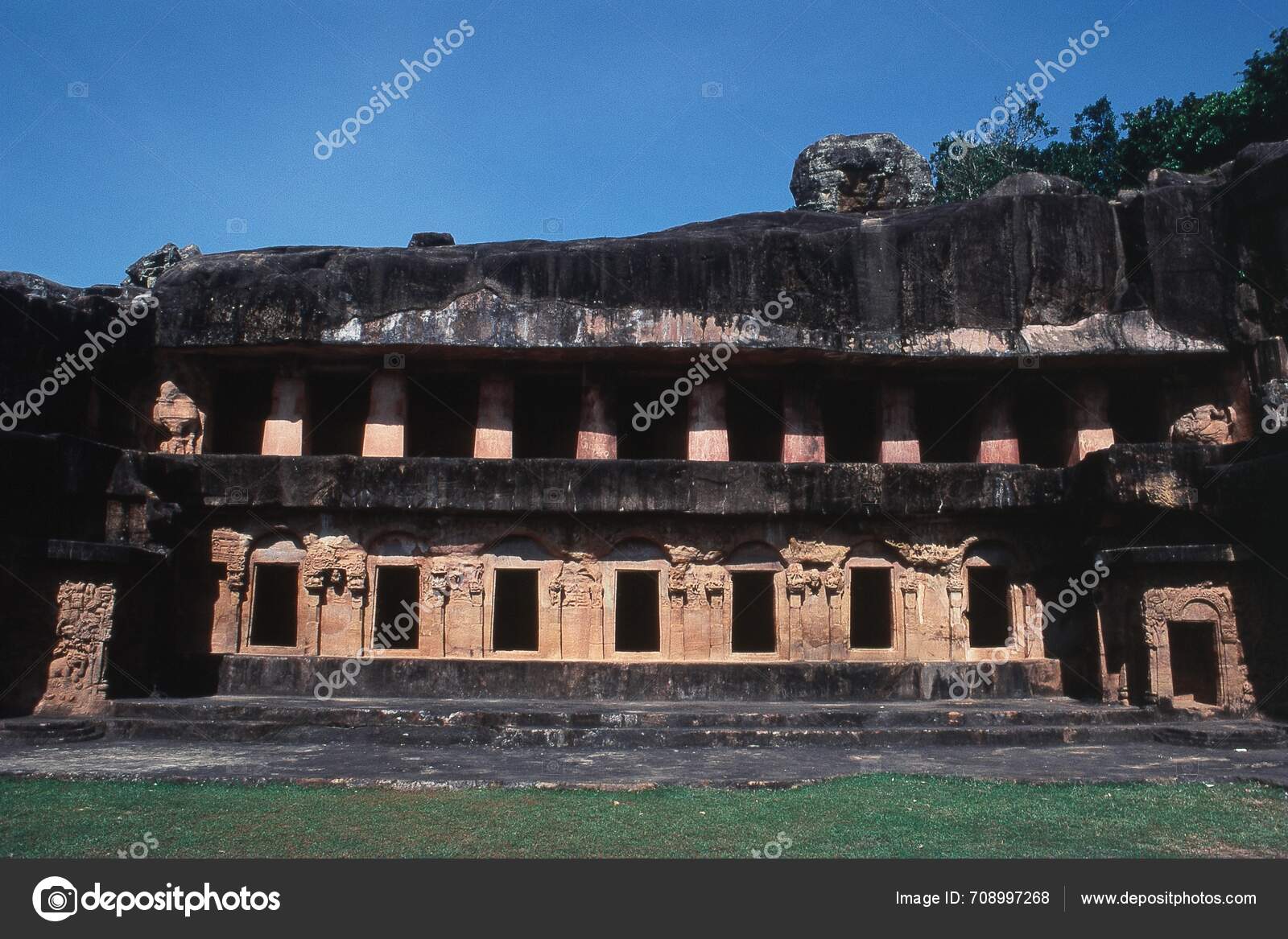 Rani Gumpha Udayagiri Khandagiri Caves Bhubaneswar Orissa India Asia ...