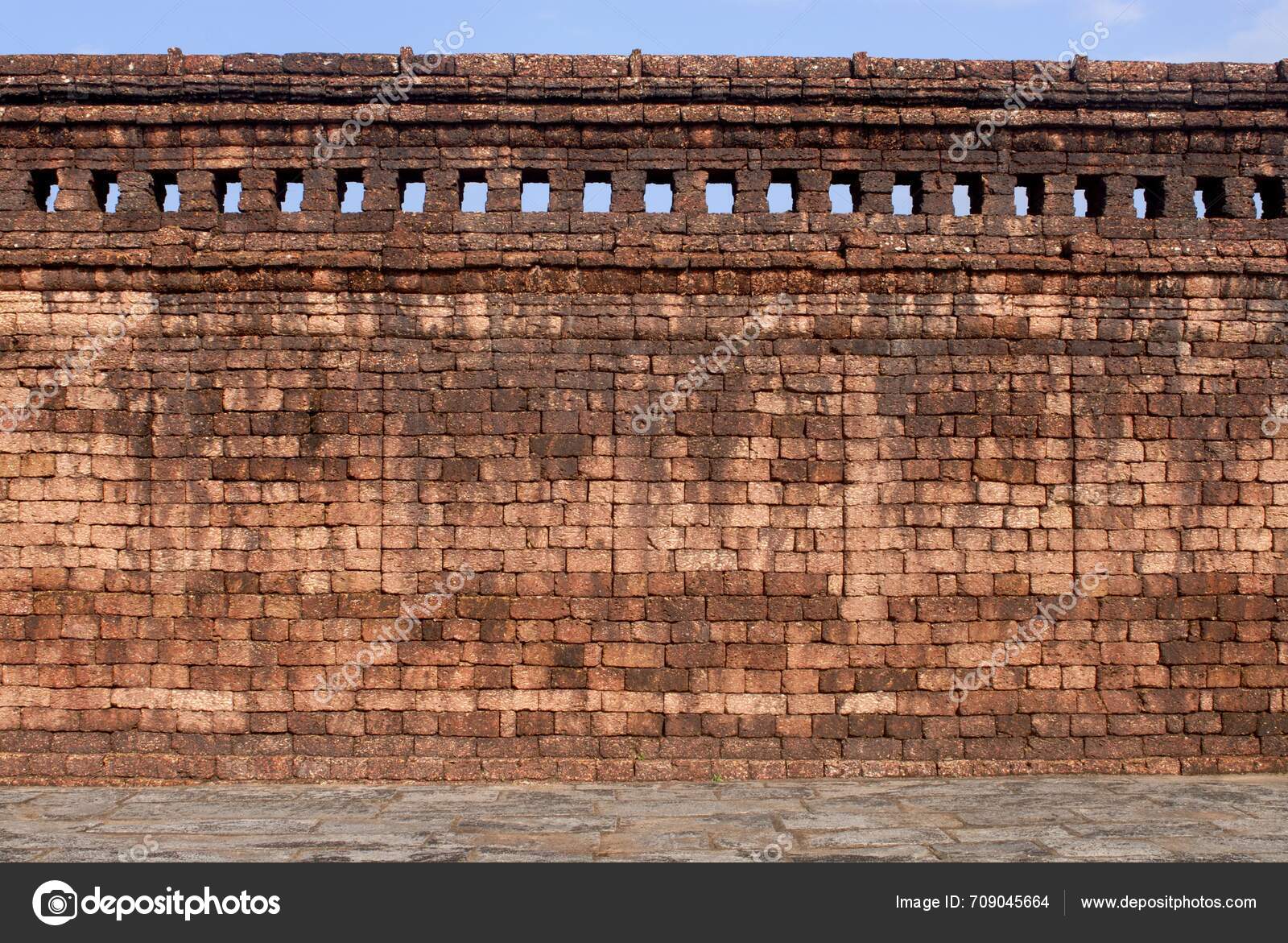 Very Old Brick Wall Gomateshawara Situated Gommata Betta Karkala ...