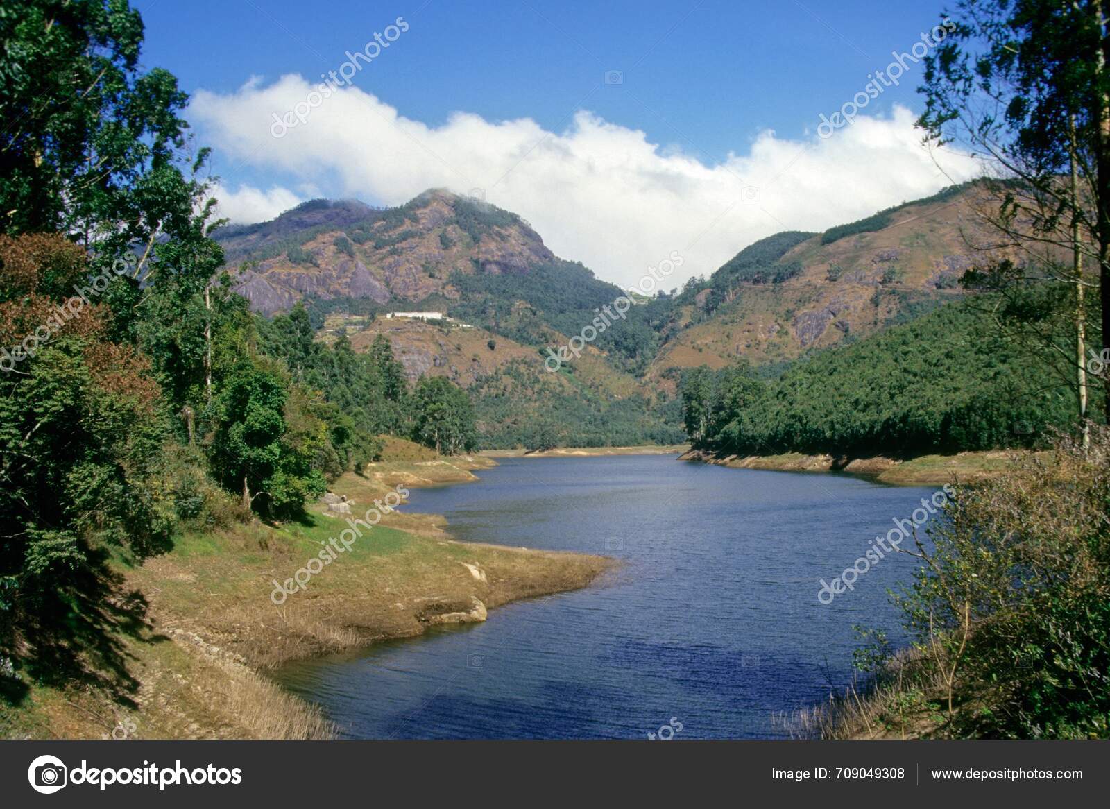 Madupetty River Munnar Kerala India — Stock Photo © xyz fotos #709049308