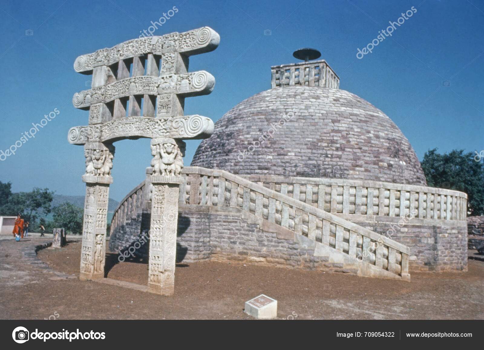 Buddhist Stupa Sanchi Stupa Madhya Pradesh India — Stock Editorial ...