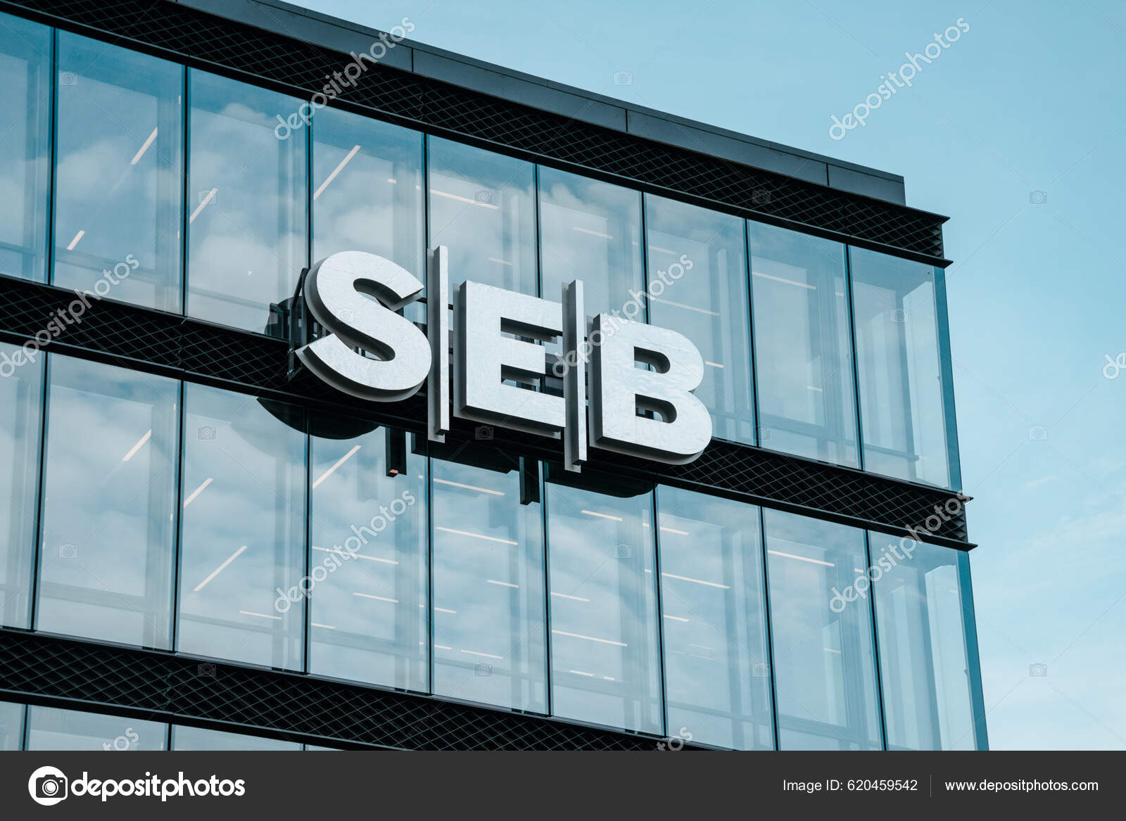 Seb Bank Logo Modern Seb Bank Office Building November 2022 Stock ...