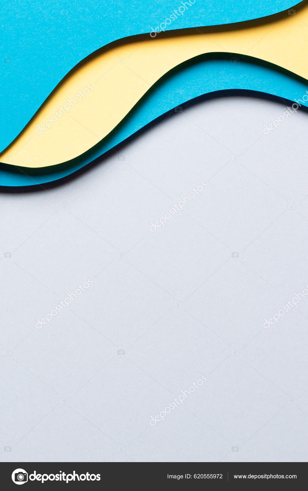 Abstract Colored Paper Texture Background Minimal Paper Cut Composition ...