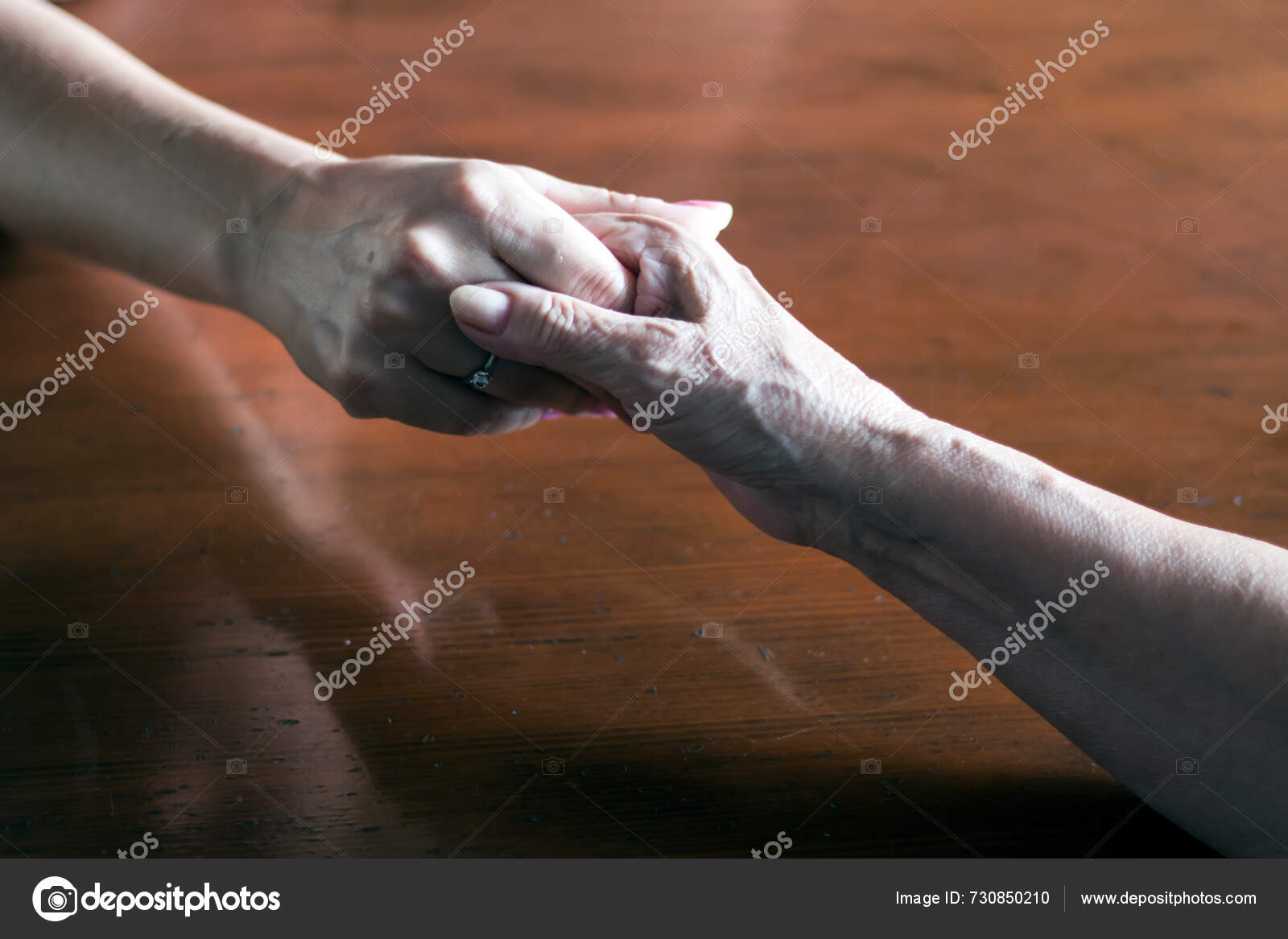 Two Pairs Hand Touching Each Other Together Helping Hands — Stock Photo ...