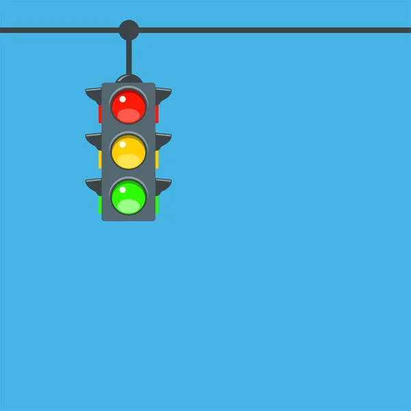 icono vectorial de semáforo aislado sobre fondo azul. semáforo semáforo ...