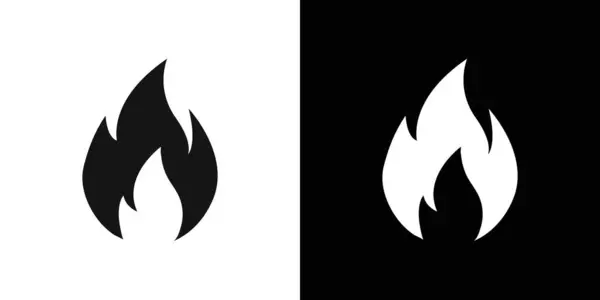 Black Flame Logo Fire Logo Black And White Stock Photos & Images