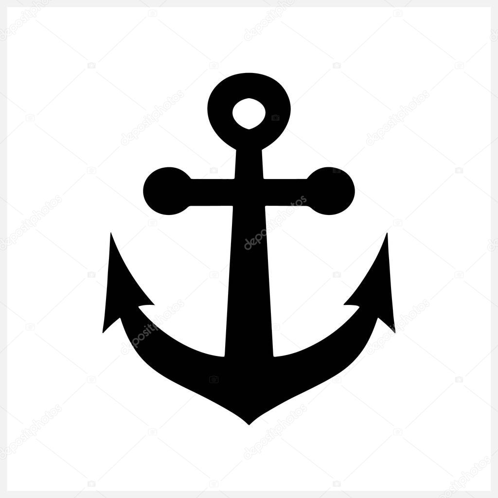 Plantilla ancla clipart aislada. Ilustración de stock vectorial. EPS 10 ...