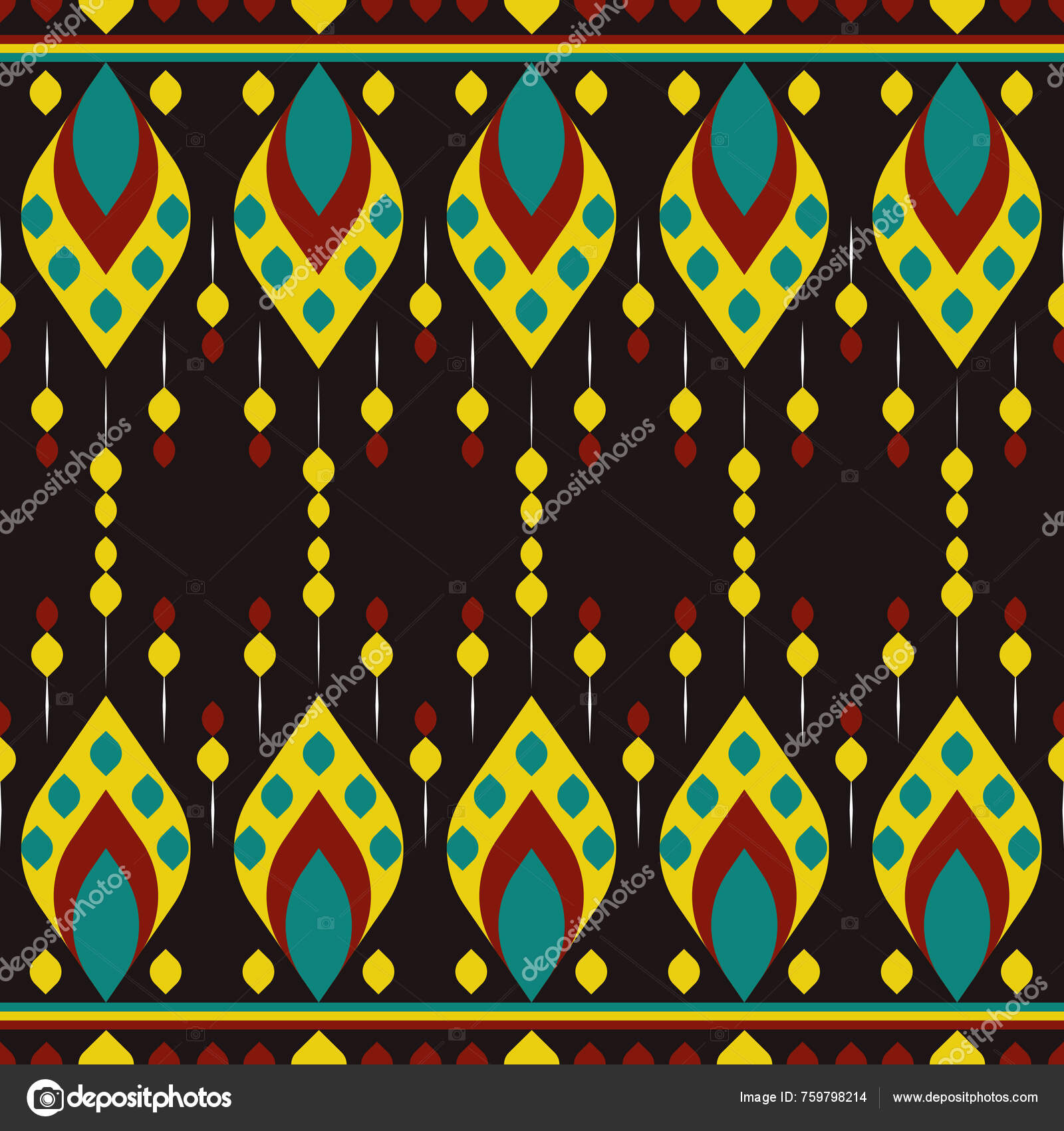 Fargerike Aztekiske Design