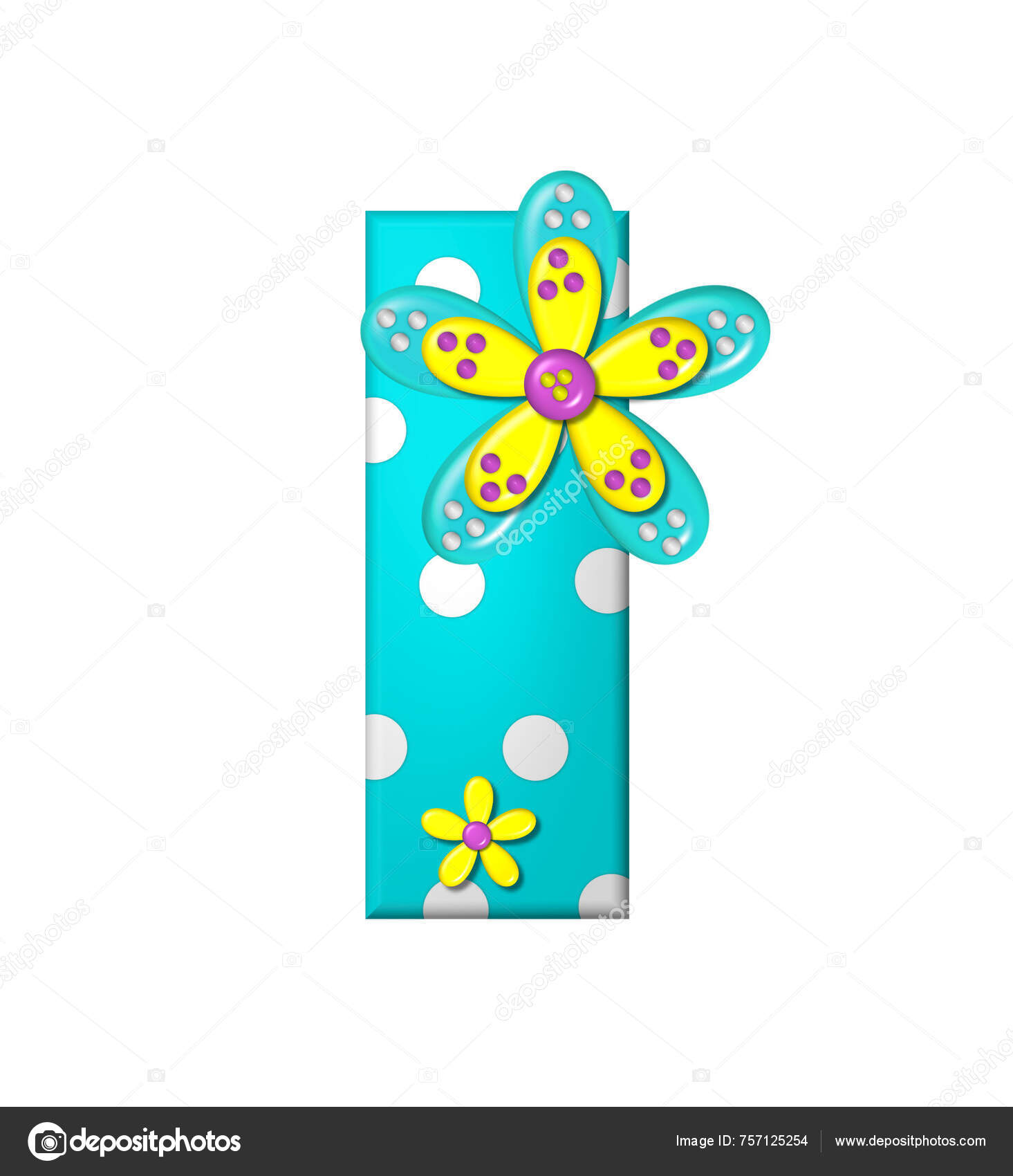 Letra Conjunto Del Alfabeto Dotted Dania Aqua Brillante Decorado Con ...