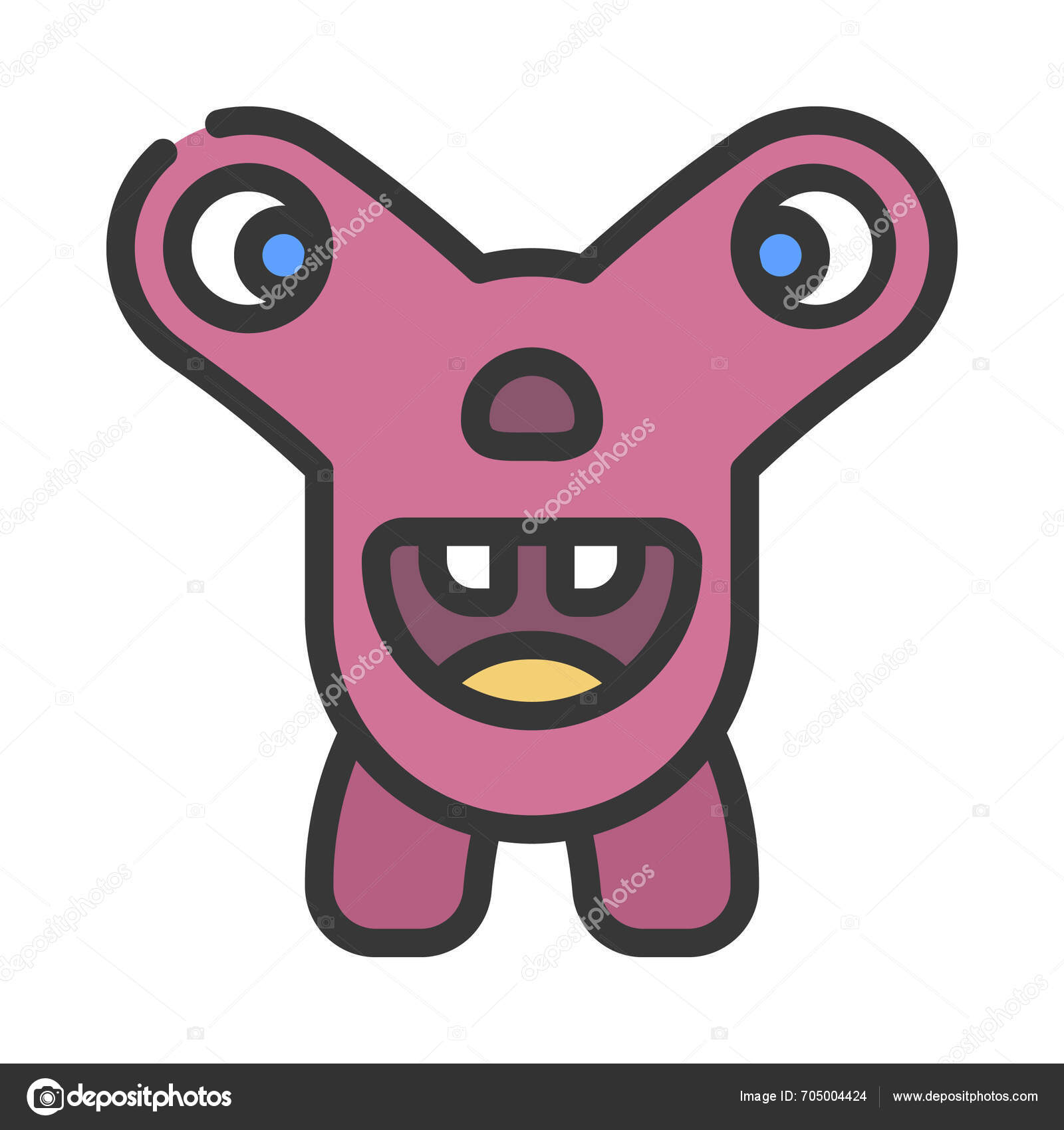 Monster Icon Vector Illustration Stock Vector by ©JuicyStudios 705004424