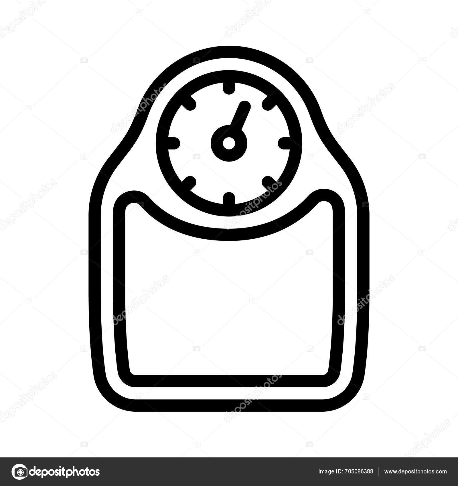 Scales Vector Icon White Background Stock Vector by ©JuicyStudios 705086388