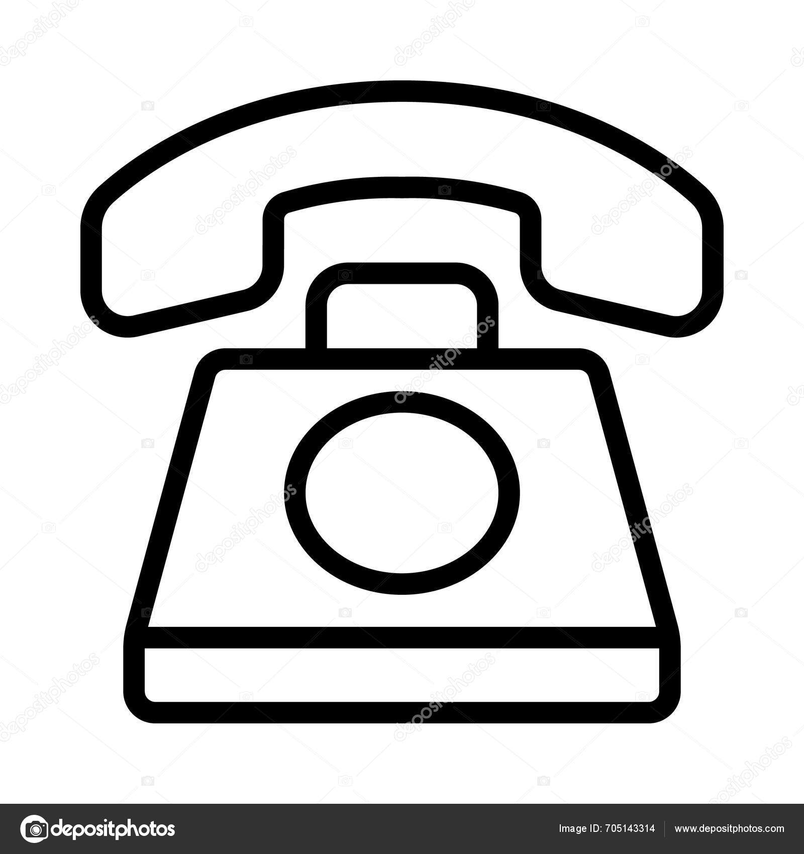 Home Phone Icon Vector Illustration Background Stock Vector by ...