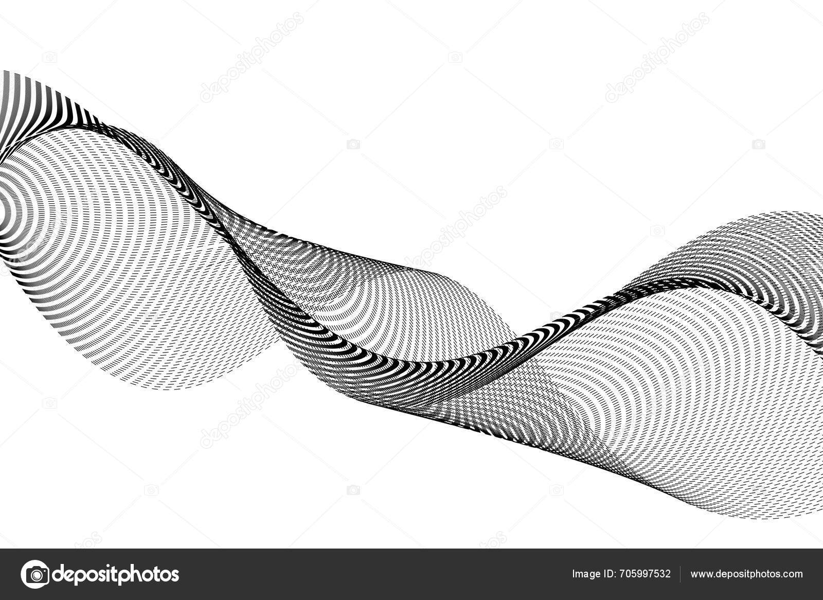 Dotted Wavy Lines Background Vector Illustration Stock Vector by ...