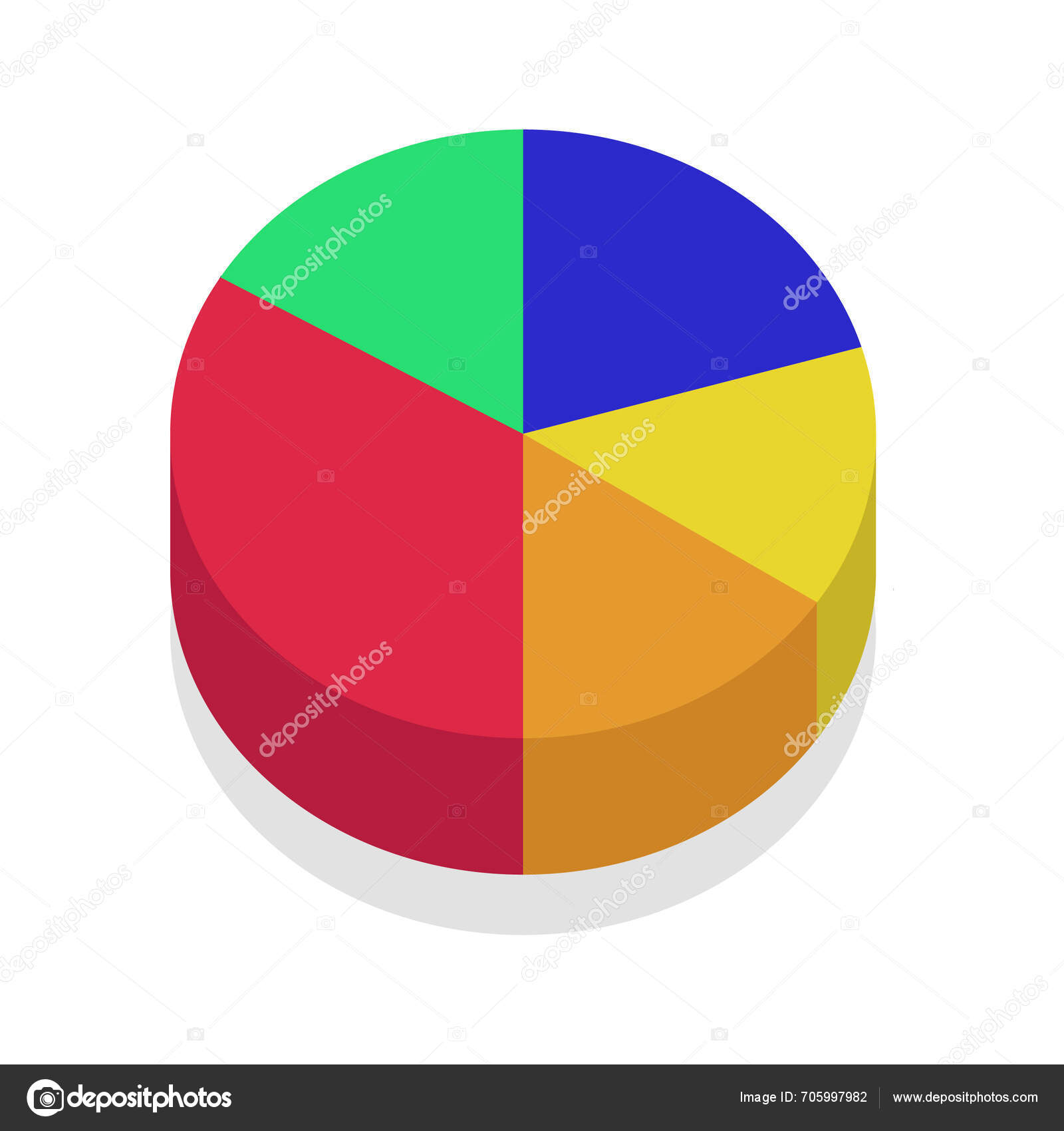 Chart Vector Icon Vector Illustration Isolated White Background Graphic ...