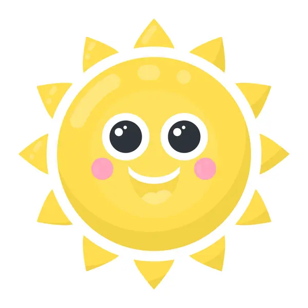 Sol infantil imágenes de stock de arte vectorial | Depositphotos