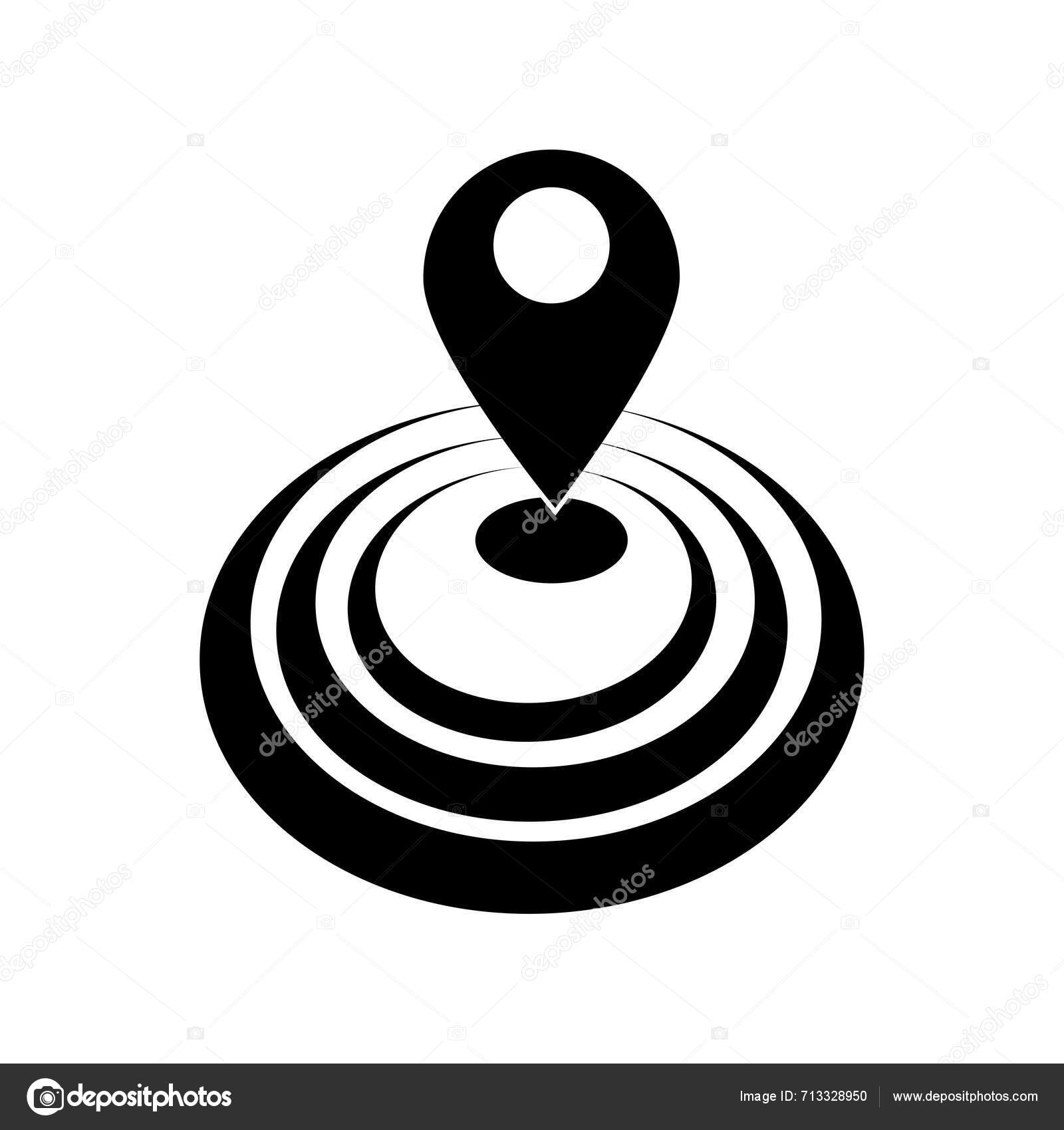 Location Point Sign Symbol Logo Vector Templat Stock Vector by ...