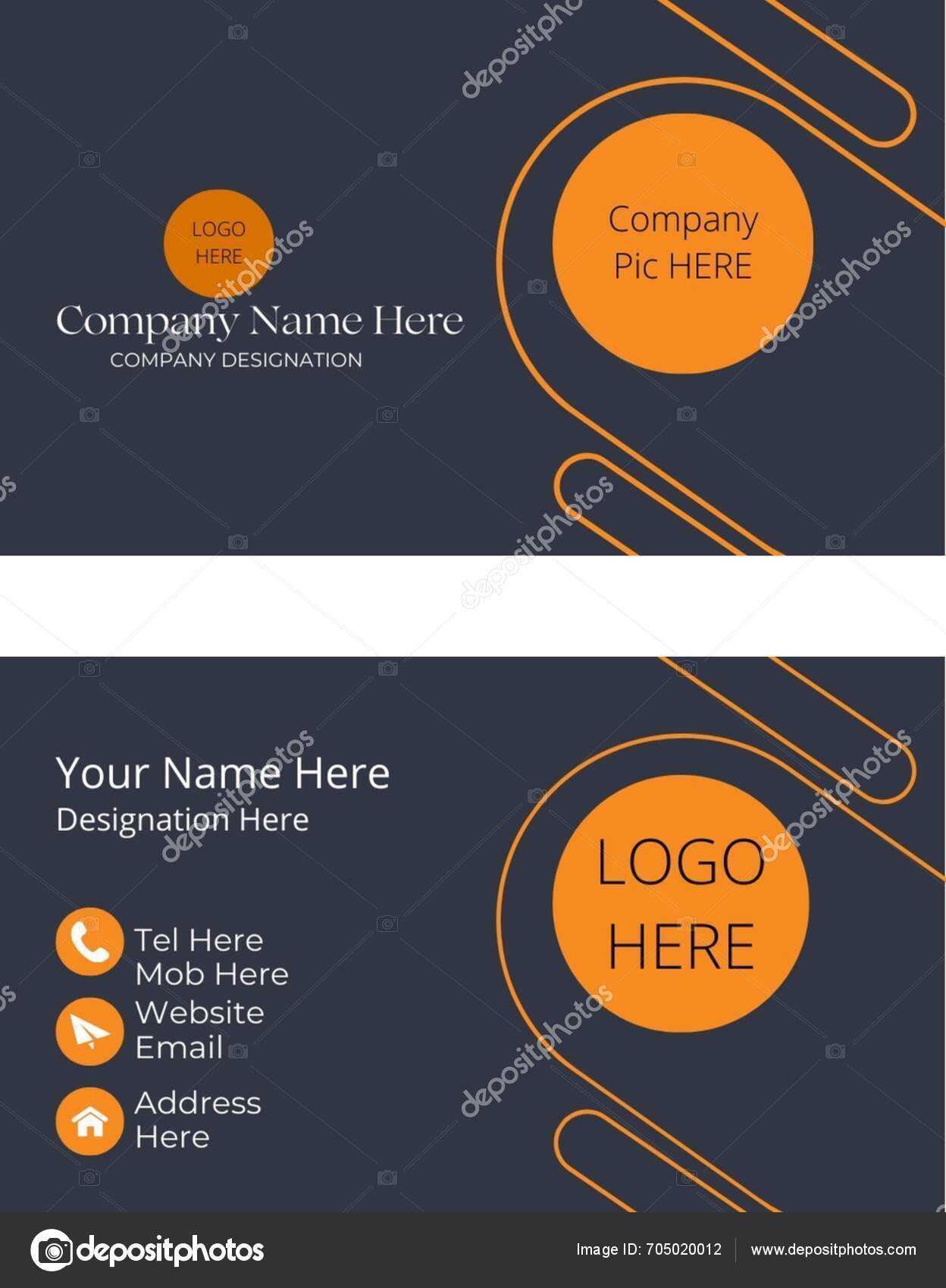Business Card Service Card Design Templates — Stock Photo ...