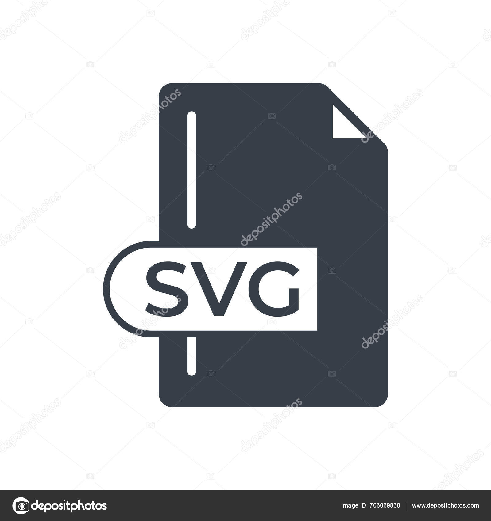 Svg File Format Icon Svg Extension Gradiant Icon Svg File Stock Vector ...