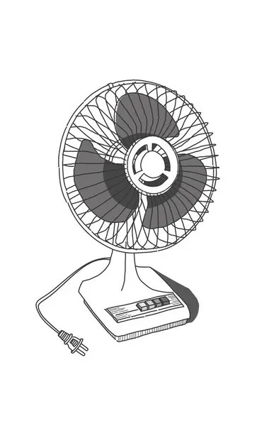 Table Fan Drawing