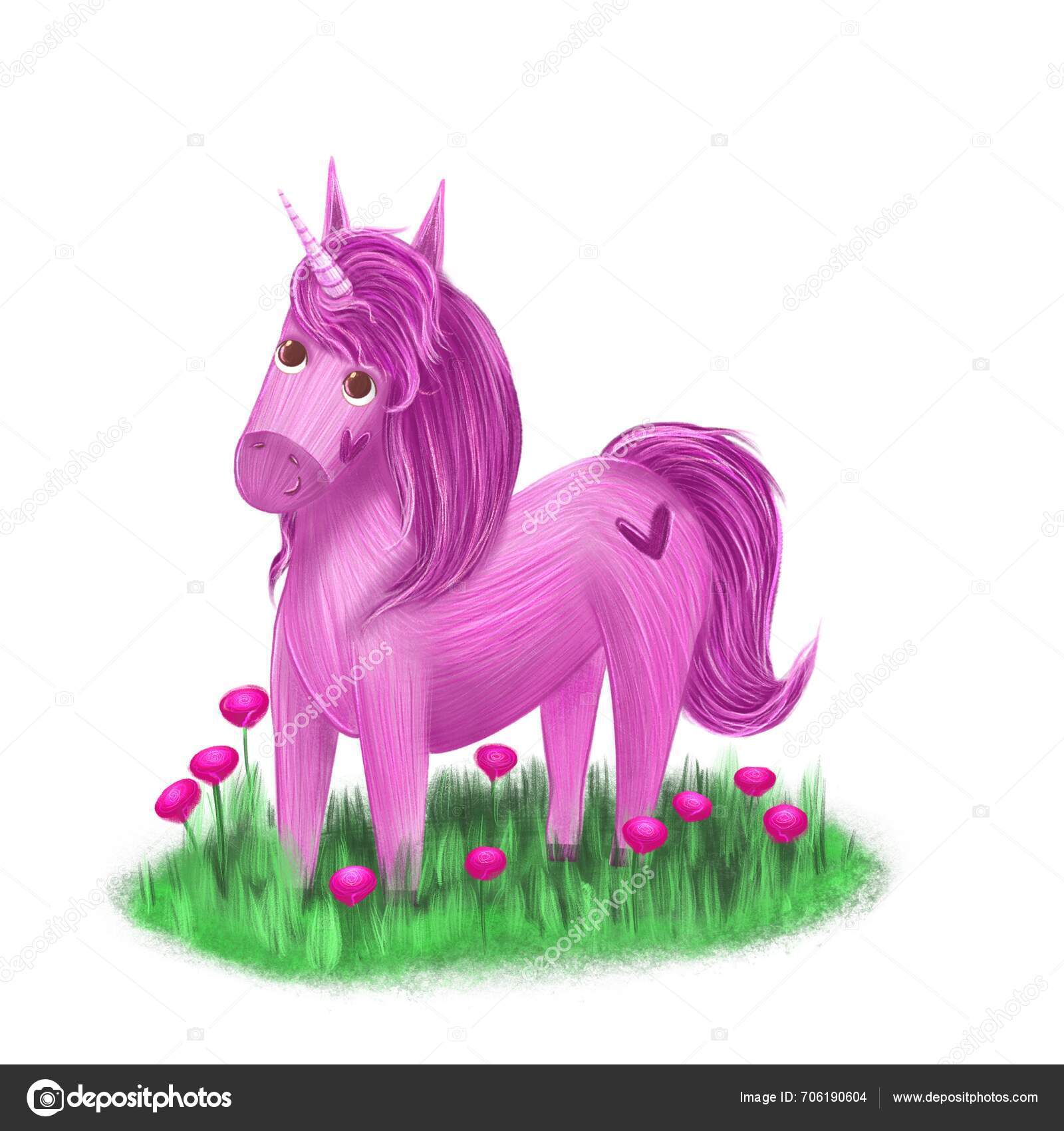 Pink Horse Pink Mane — Stock Photo © Stasia99 #706190604