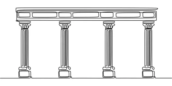 Greek Pillars Border