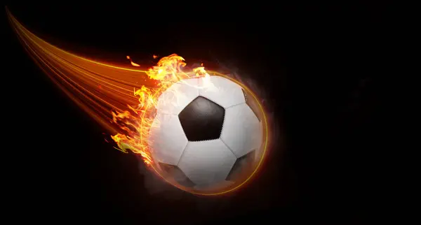 Balon futbol fuego fotos de stock, imágenes de Balon futbol fuego sin royalties | Depositphotos