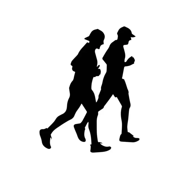 14,256,265 Runners vector silhouette Vector Images | Depositphotos