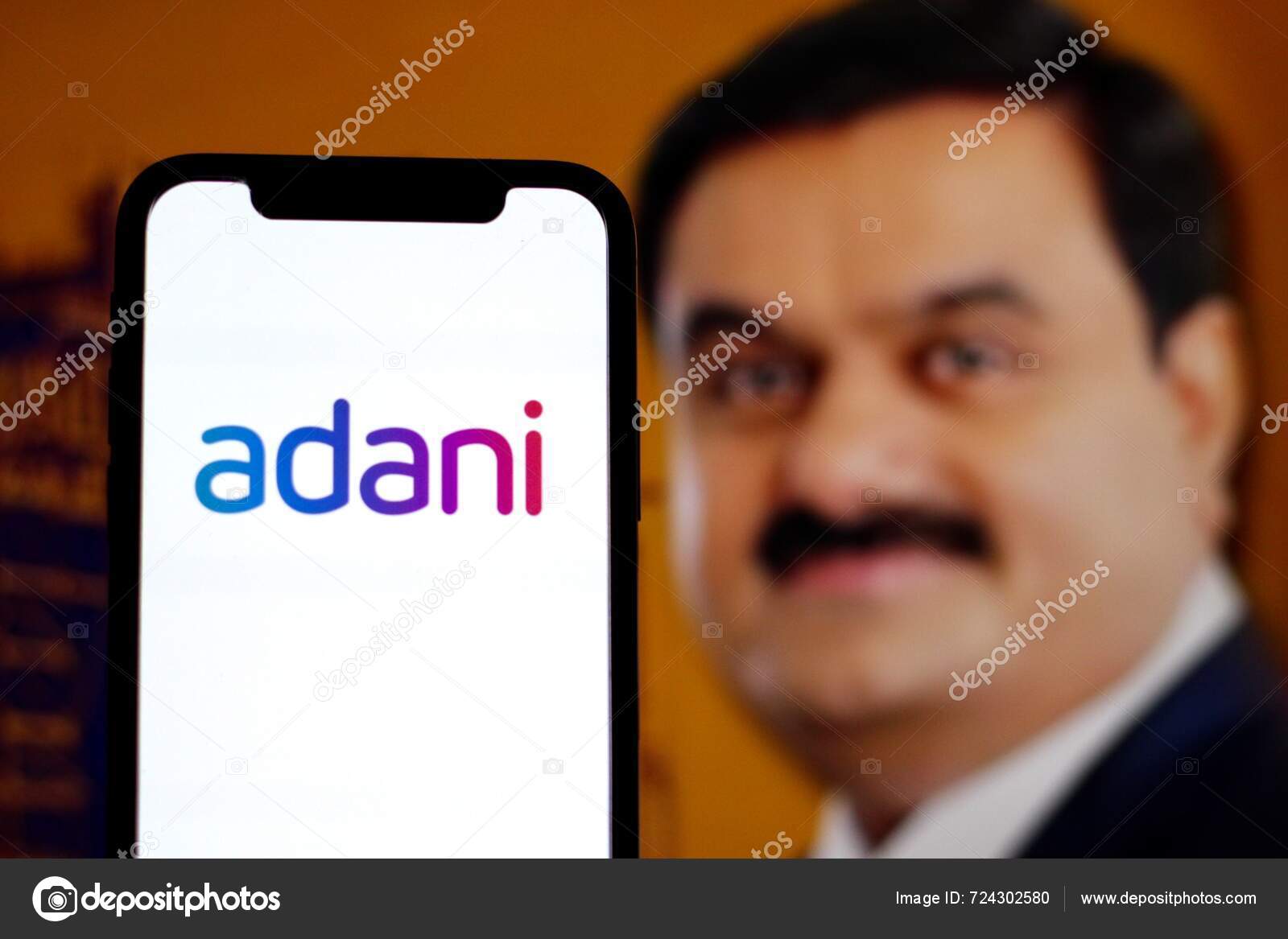 Indonesia June 4Th 2024 Photo Illustration Logo Adani Group Displayed ...