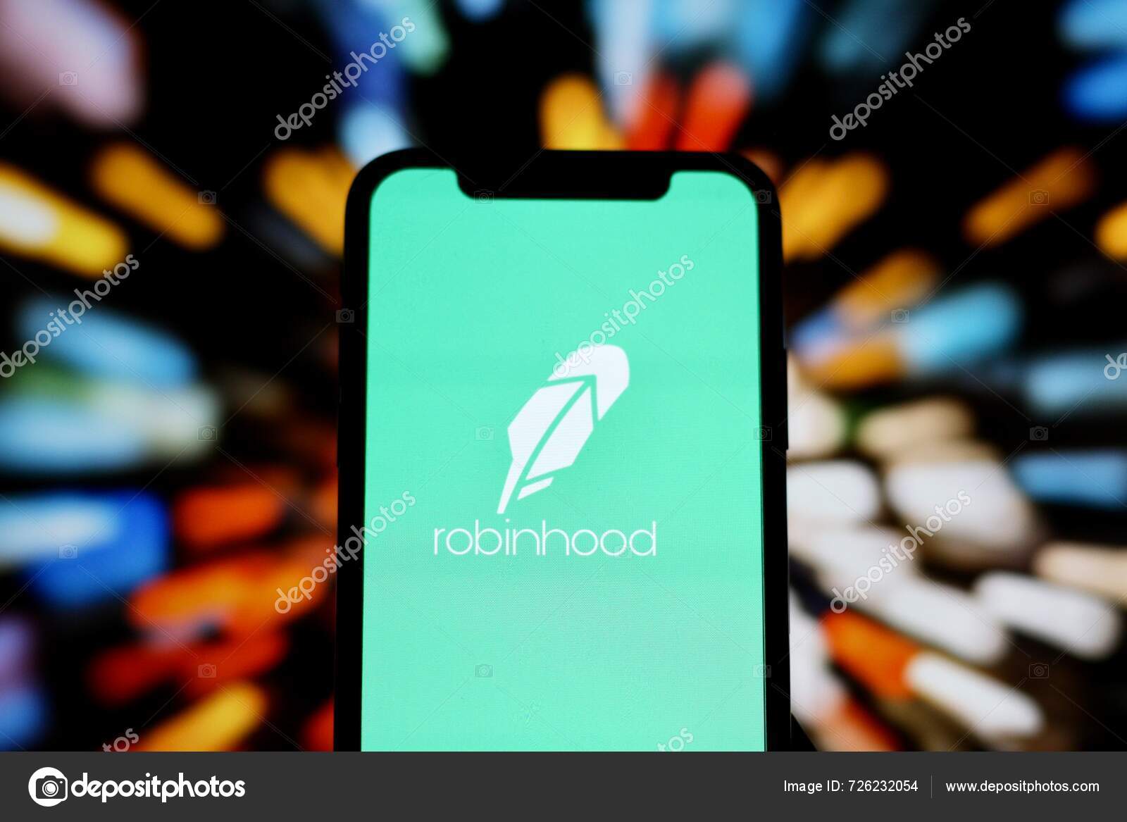 Robinhood App Logo Displayed Asmartphone Screen Indonesia June 10Th ...