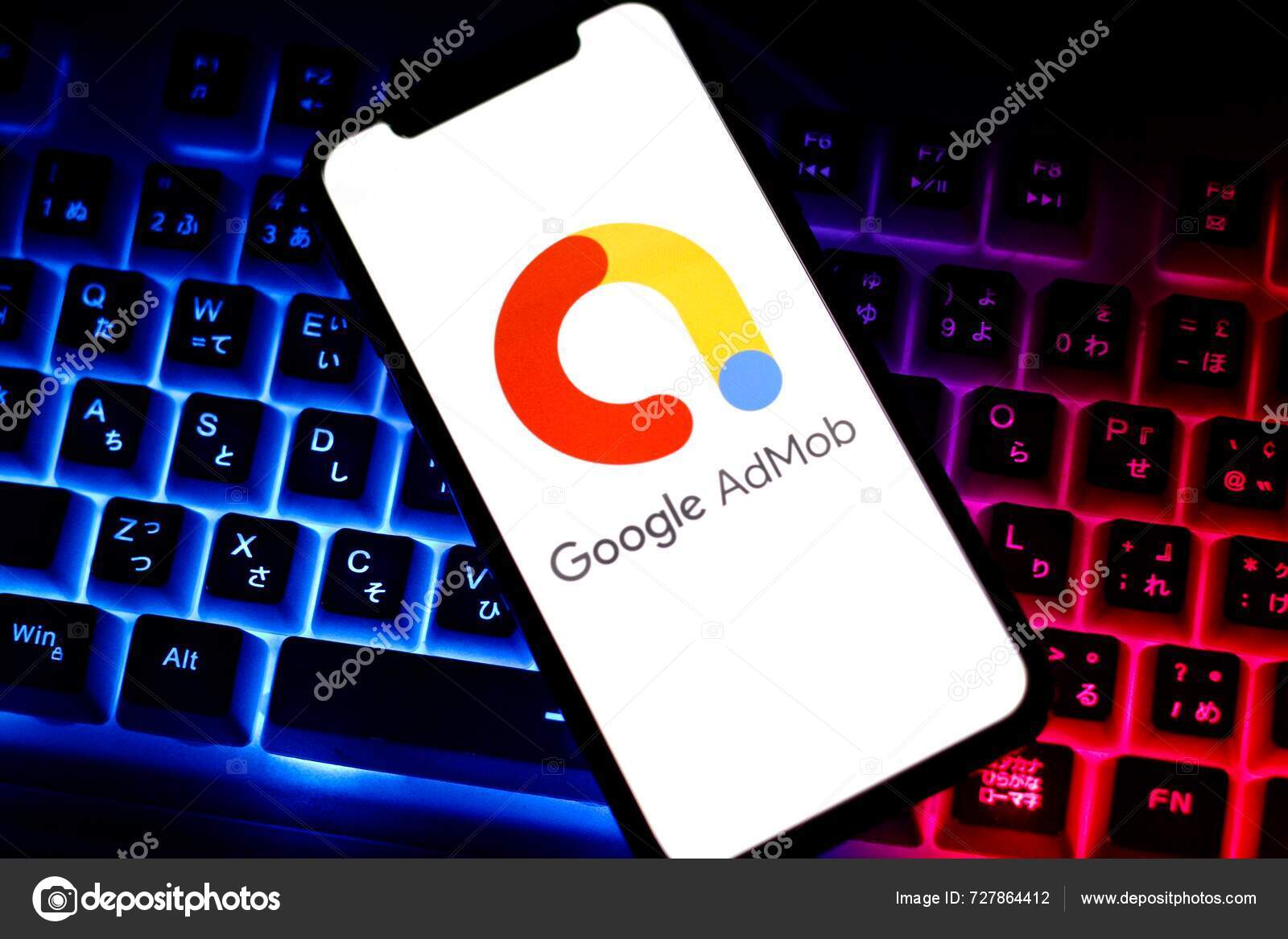Logo Google Admob Displayed Smartphone Indonesia June 18Th 2024 — Stock ...