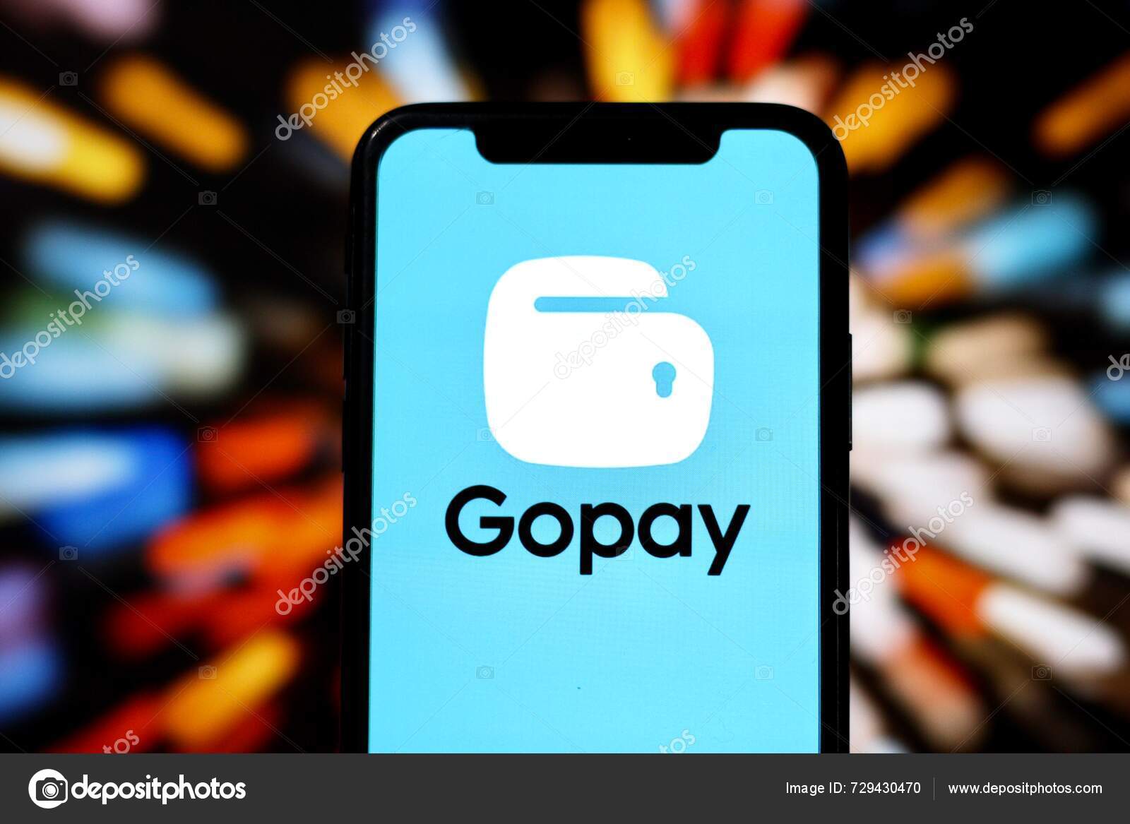 Photo Illustration Logo Gopay Indonesia Displayed Smartphone Indonesia ...
