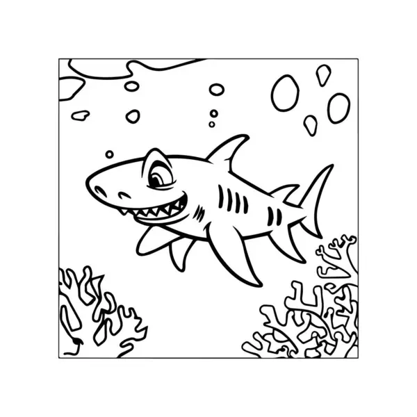 10,000,000+ vectores de Shark colouring page, imágenes vectoriales ...
